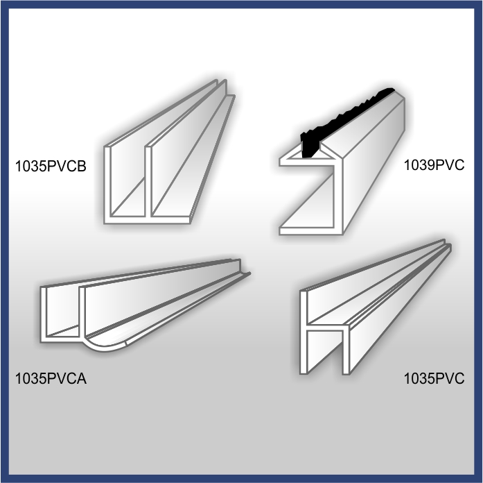1035PVC - Perfis em PVC (Barras com 2,0 metros) - PACRE FERRAGENS
